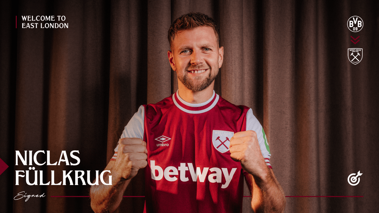 Hammers complete signing of Germany international Niclas Füllkrug ... Hammers complete signing of Germany international Niclas Füllkrug ...